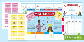 Mathopoly Times Tables Game (teacher made) - Twinkl