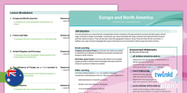 Year 5 Geography Europe and North America Knowledge Organiser