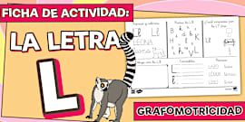 Ficha de actividad: La letra M - Grafomotricidad