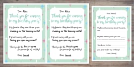 Editable Thank You Note - Twinkl - KS1 - Twinkl