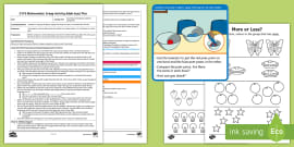 EYFS Maths Comparison Challenge: The Same Number of Pom-Poms