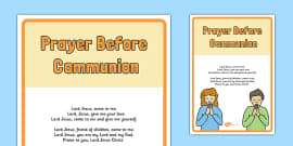 Prayer After Communion Display Poster (teacher made)