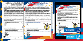 USA at the Winter Olympics Timeline Worksheet (teacher made)