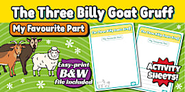 The Three Billy Goats Gruff Text Based Unit Craft Activities