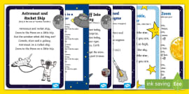 Space A4 Display Colouring Posters (teacher made)