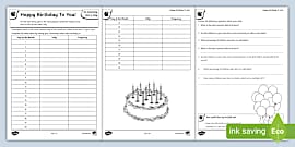My Birthday Worksheet | Birthday Resources