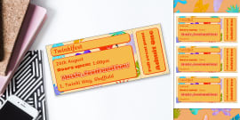 Music Festival Ticket - Twinkl - KS2 (teacher made) - Twinkl