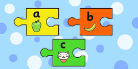 FREE! - A-Z Alphabet on Jigsaw Pieces (Teacher-Made)