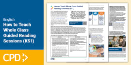 Whole Class Reading KS1 Resource Pack - Year 1 and Year 2