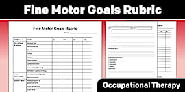 Handwriting Data Collection Form for OT