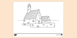 FREE! - Plan of a Monastery Colouring | Colouring Sheets