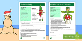 KS2 Make Christmas Cork Elves Craft Instructions - Twinkl