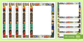 People Who Help Us Page Borders (teacher made)