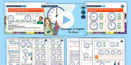 Read, Write and Convert Time between Analogue and Digital Clocks