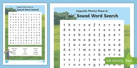 Phase 3 air Colour by Phoneme Real and Nonsense Words Worksheet - Phase ...