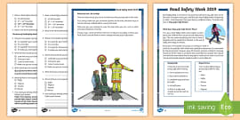 How to Cross the Road Safely Sequencing Worksheet - Pedestrian safety, road