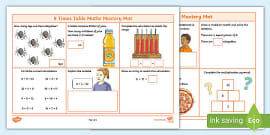 6 x Tables: KS2 Worksheet Activity - Primary Resources