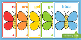 👉 Colour Word Balloons (teacher made)