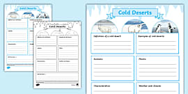 Sahara Desert Fact File Template (teacher made) - Twinkl