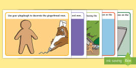 The Gingerbread Man Modelling Dough Mats | Twinkl - Twinkl