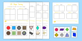 Similar Shapes Activity - Similar Shape Hunt Worksheet