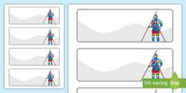 FREE! - Editable Drawer - Peg - Name Labels (Castles and Knights)