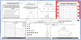 The Desperate Journey Canada Map Poster and Worksheet / Worksheet