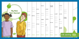 My Aspirations Journal Worksheet (teacher made)