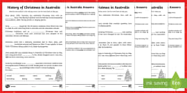 Christmas In Australia Reading Comprehension 1 (F-2)