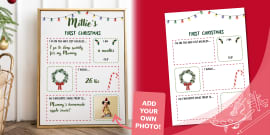 Personalised Christmas Tree Presents Editable Poster