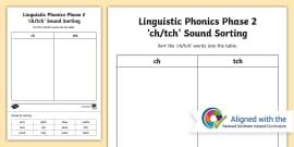 'tch' Phoneme Spotter Story (teacher made)