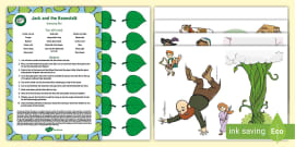 Jack and the Beanstalk Song Sheet Climbing Up The Beanstalk