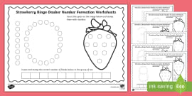 FREE! - Sun Bingo Dauber Number Formation Worksheets