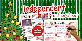 KS2 Advent Fact File - Twinkl