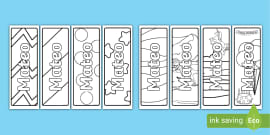 FREE! - Connor Name Simple Colouring Bookmarks - Twinkl