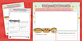 Design a Christmas Sweet Worksheet