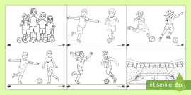 Netball Pictures Black and White - World Cup Colouring Pages