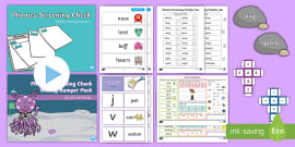 Phonics Screening Check: Aliens Assemble Bumper Resource Pack