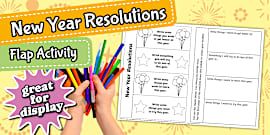 New Year’s Resolution Writing Frame | Twinkl Resources