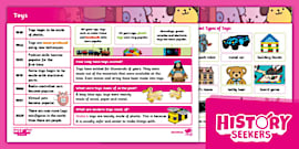 History Seekers: KS1: Toys Lesson 5 Teddies Past and Present