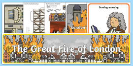 The Great Fire of London Facts Display Poster - KS1 Resource