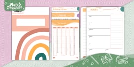 Muted Rainbow | 2022-2023 Month at a Glance Calendar
