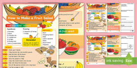 Design a Fruit Salad Activity Sheet | Children | Twinkl