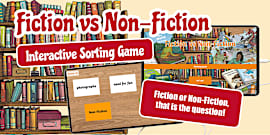 Fiction vs Non Fiction Online Sorting Game