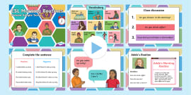 Stepping Stone Game PowerPoint | Present Simple ESL Games