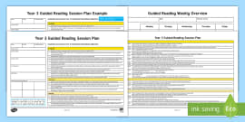 Guided Reading Lesson Plan Aid (teacher made) - Twinkl
