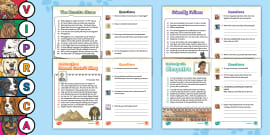 LKS2 Ancient Egyptians Differentiated Reading Comprehension Activity