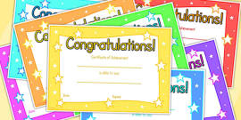 Sunshine Award Certificates (Teacher-Made)