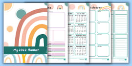 2022-2023 Month at a Glance Calendar (teacher made) - Twinkl