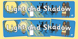 Light and Shadow PowerPoint - light and shadow, light and dark
